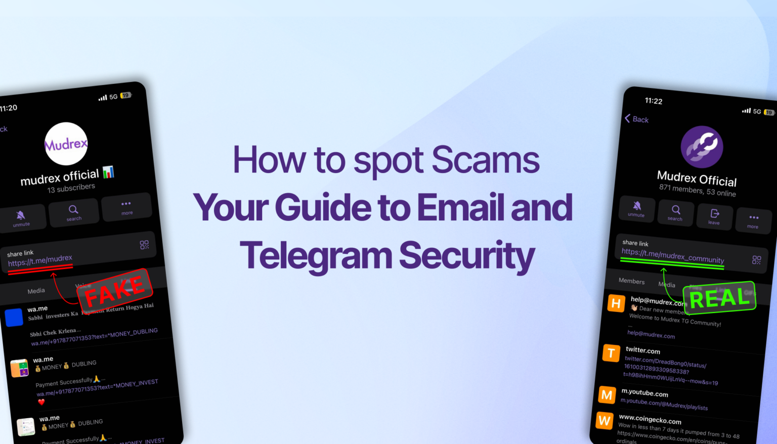 How to Spot Scams : Your guide to Email and Telegram security – Mudrex Blog
